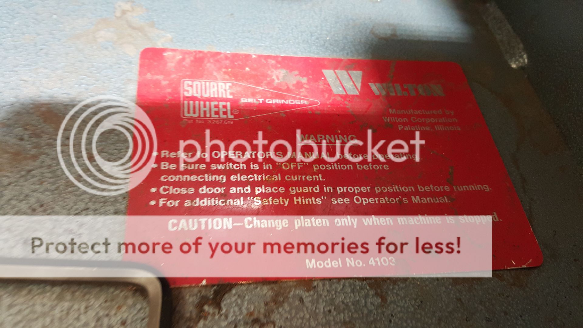 Wilton 2x72 Square wheel grinder for sale | BladeForums.com