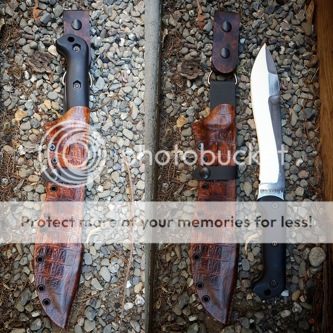 Becker kydex wrapped gator sheaths for Nutoknives | BladeForums.com